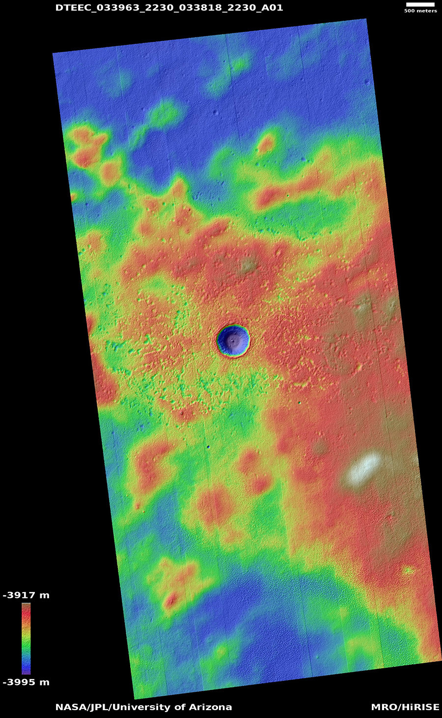 Bizarre Mars crater reveals huge slab of ice closer to surface than any ...
