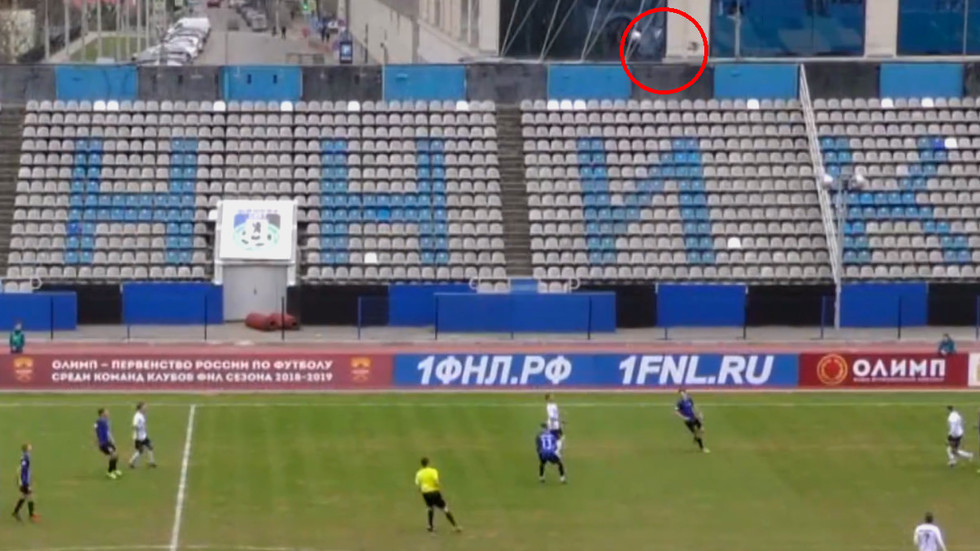 Hawk-eye accuracy: Russian footballer hits bird flying over stadium ...