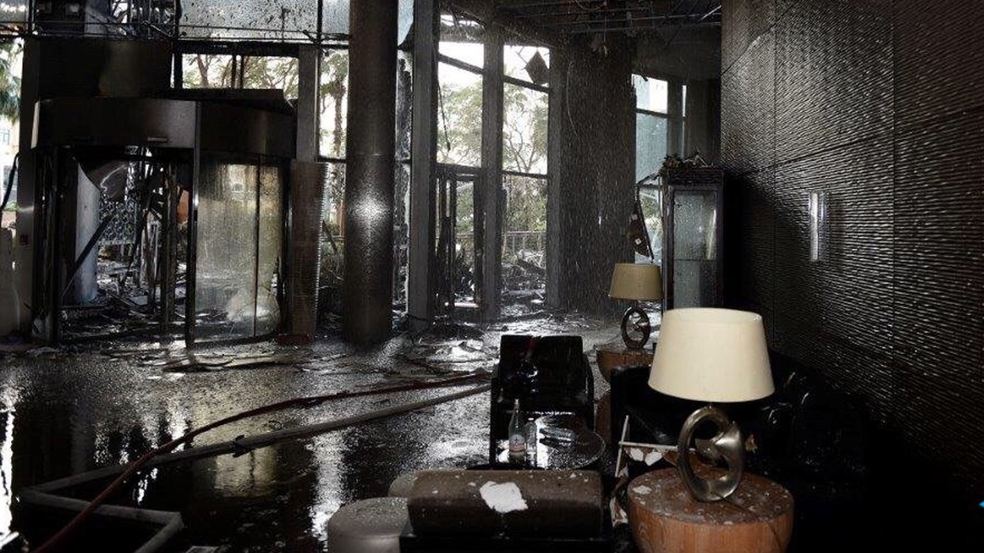 Découvrez les ravages de l’incendie qui a pris dans un hôtel de luxe de ...