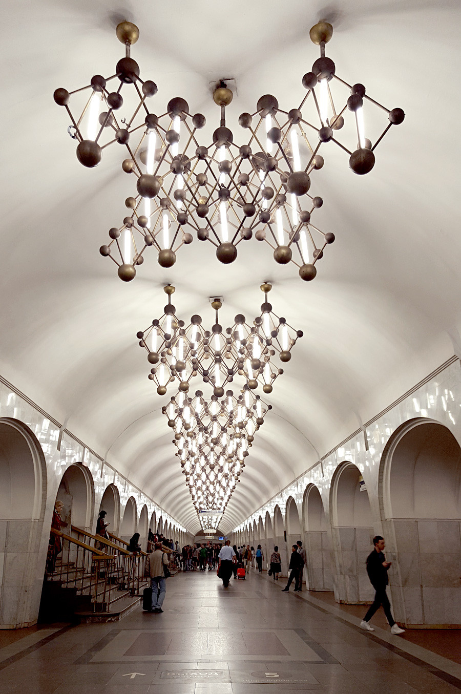 Treasures of the Moscow Metro: Grey Line where a Tree of Soviet Nations ...