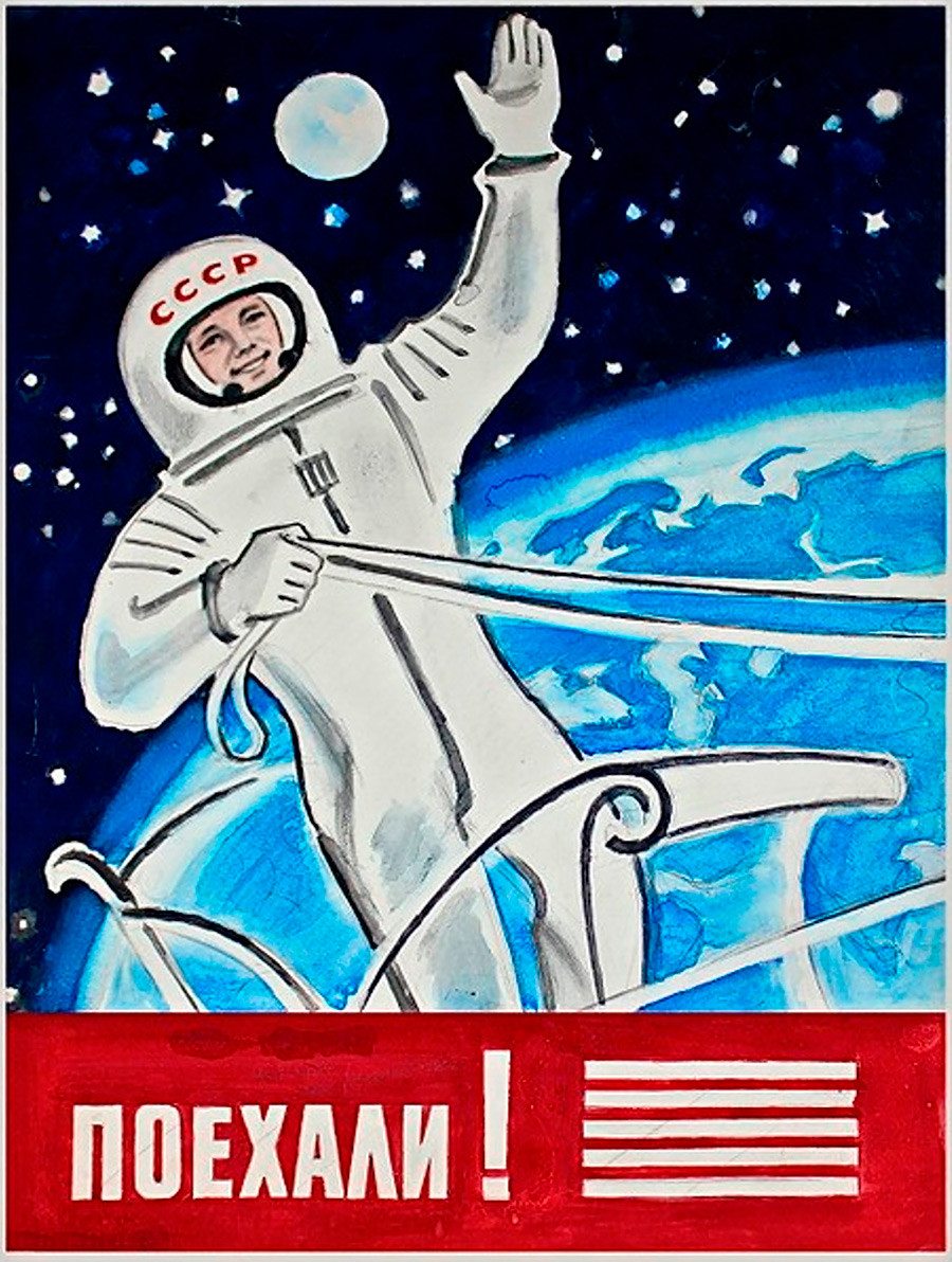 How did posters make people proud of Soviet success in space ...