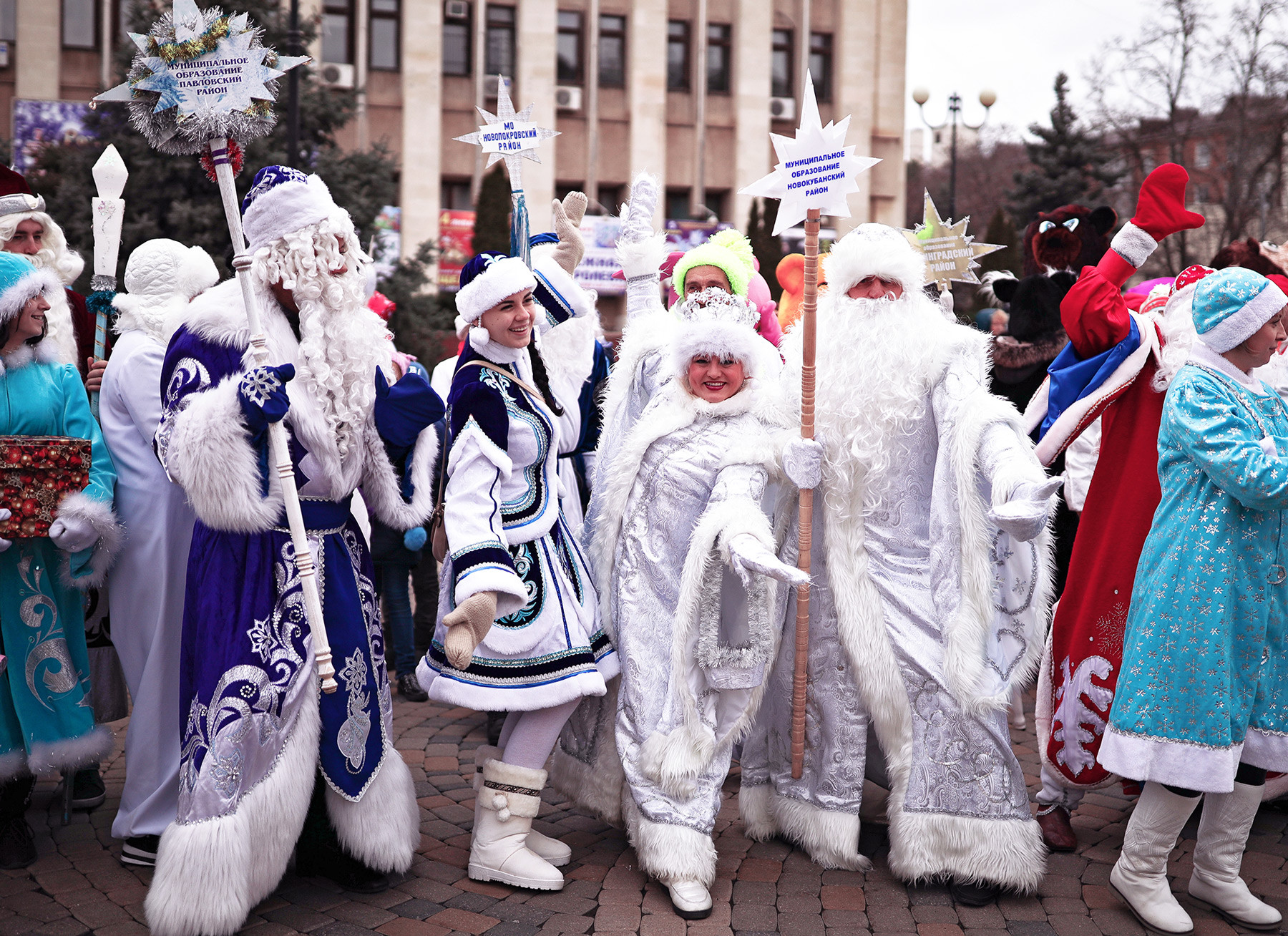 Father Frosts and Snow Maidens parade across Russia (and Manhattan ...