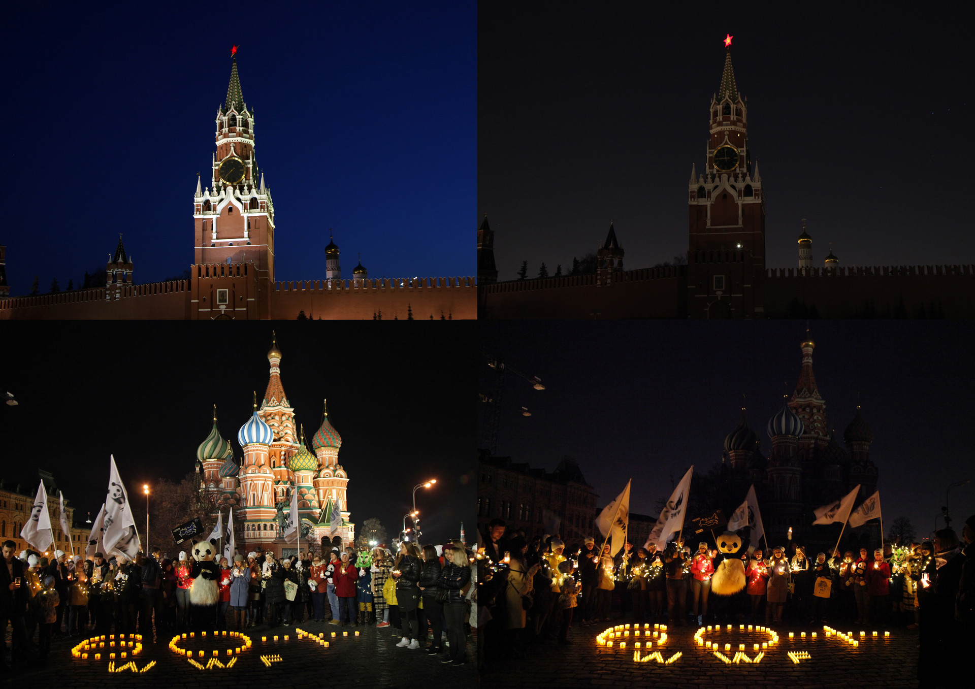 FOTO: Peringatan Earth Hour di Lapangan Merah - Russia Beyond