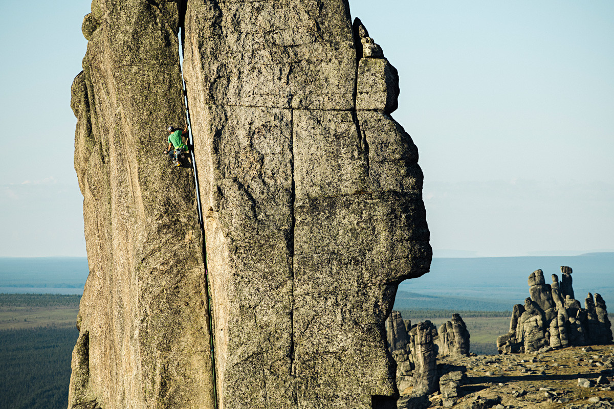 How Russian-Austrian expedition conquered stone pillars in Siberia ...
