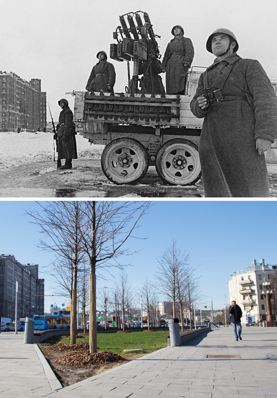 Before and after: Moscow streets during WWII and now - Russia Beyond