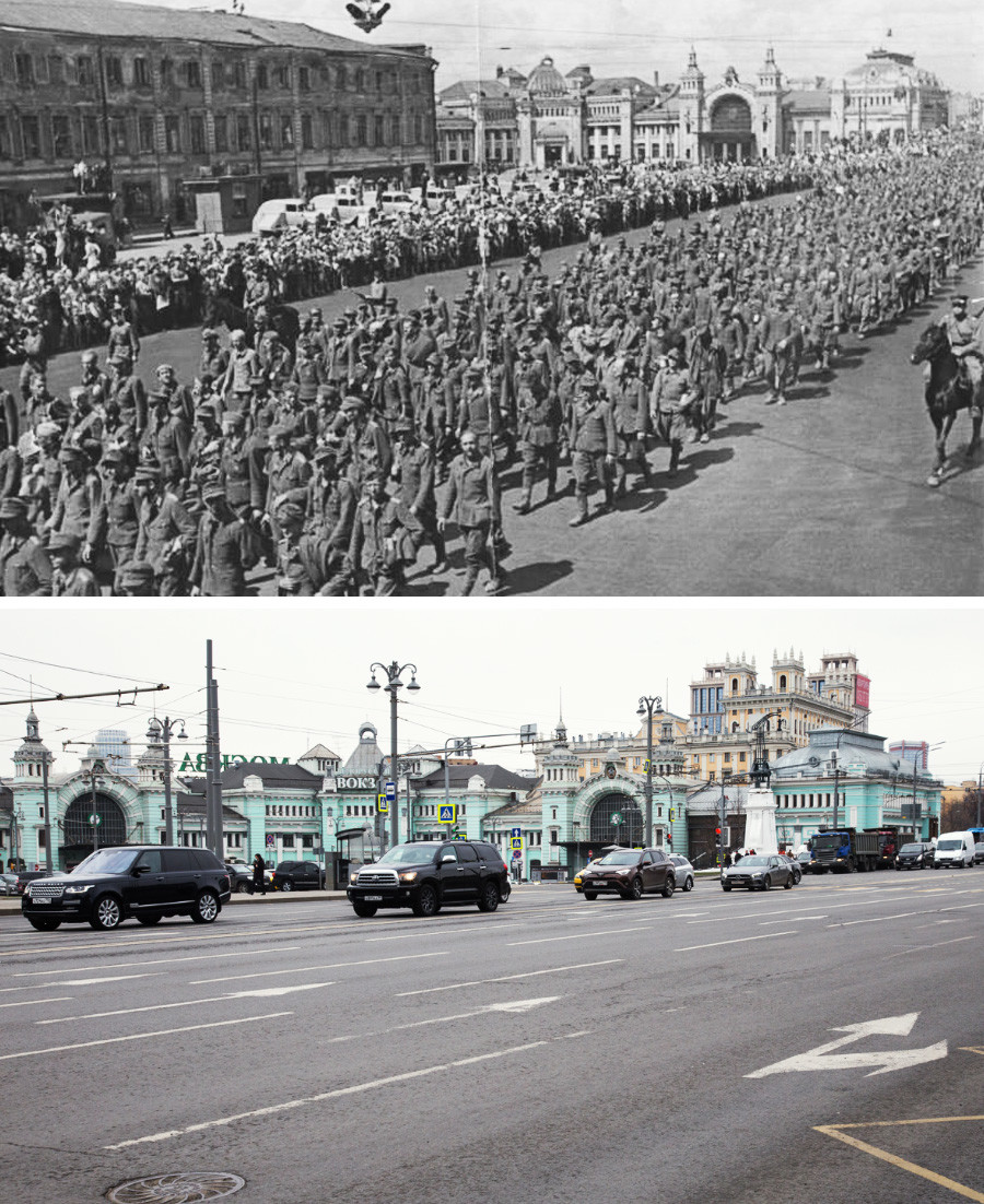 Before and after: Moscow streets during WWII and now - Russia Beyond