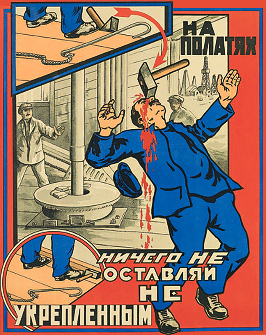 Why Soviet work safety posters resembled horror movies - Russia Beyond