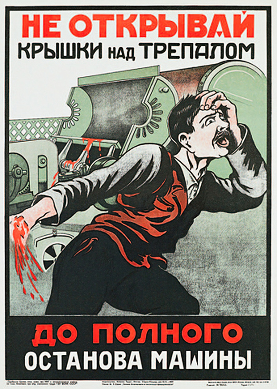 Why Soviet work safety posters resembled horror movies - Russia Beyond