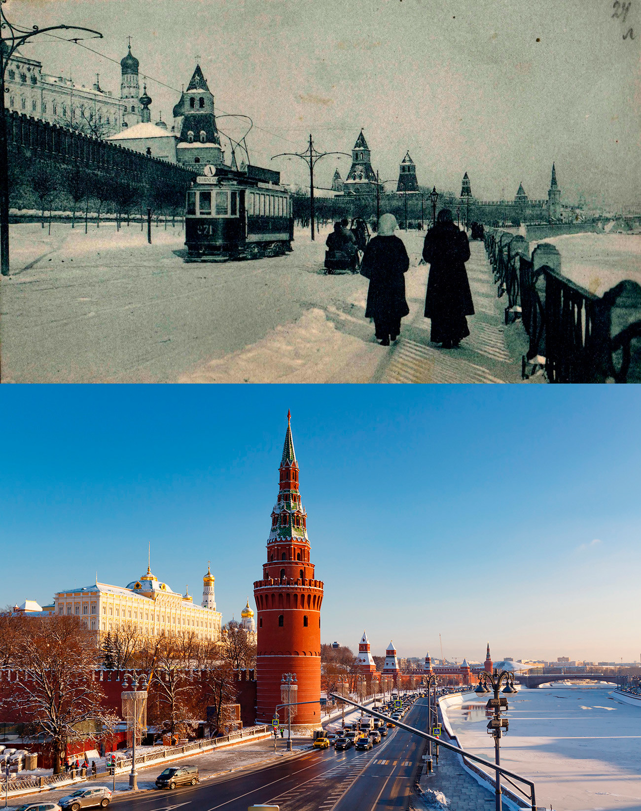 Before and after: What Moscow looked like a century ago, and now ...