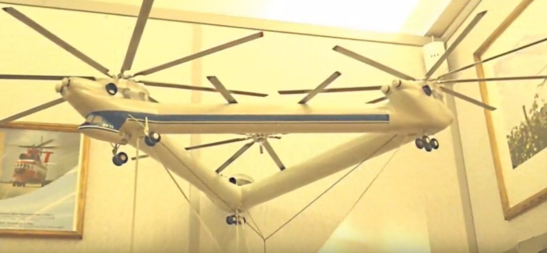 Mi-32, o projeto de super helicóptero soviético com três hélices e três ...