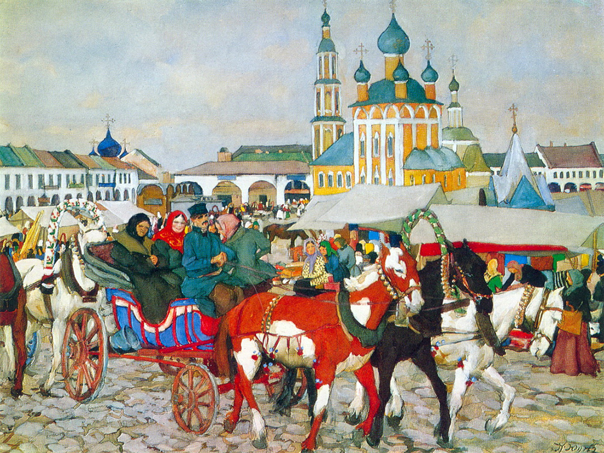 Provincial Russia frozen in 10 paintings by Konstantin Yuon - Russia Beyond